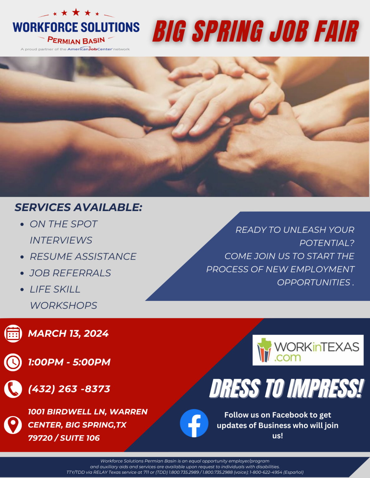 Big Spring Job Fair - Permian Basin Workforce Development Board